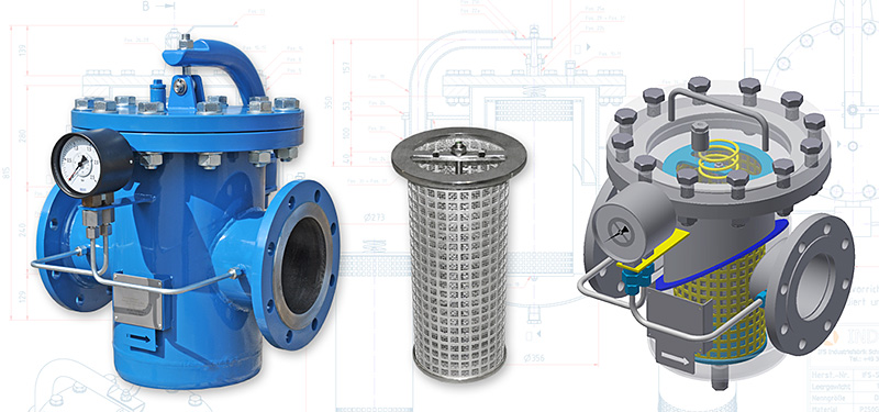 Siebkorbfilter SKF, Edelstahl - Industriefilter - Siebkorbfilter
