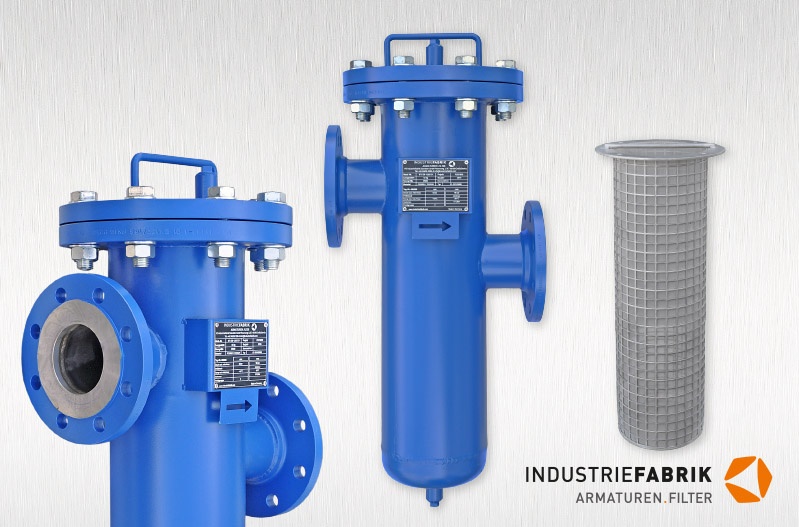 Einfachfilter Typ EF, Stahl / Edelstahl - Industriefilter - Siebkorbfilter